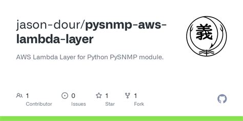 Github Jason Dourpysnmp Aws Lambda Layer Aws Lambda Layer For