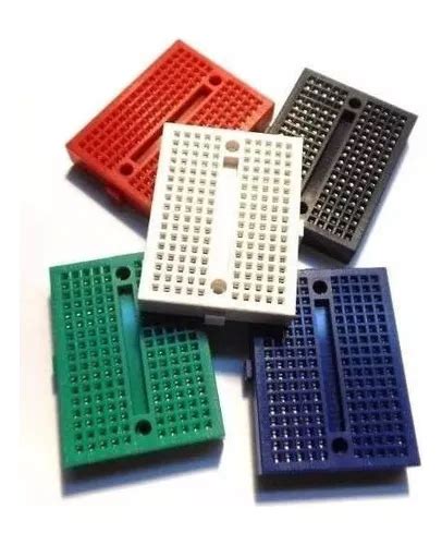 Kit 5 Mini Protoboard Com 170 Pontos Pic Arduino Cores Nfe Mercadolivre