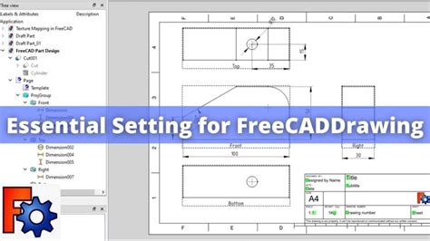 Essential Drawing Setting In FreeCAD FreeCAD Drawing FreeCAD Tutorial Isometric Drawing