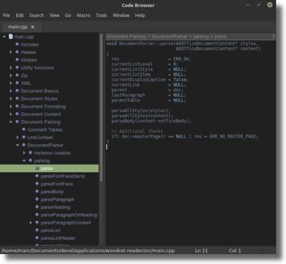Code Browser Screenshots