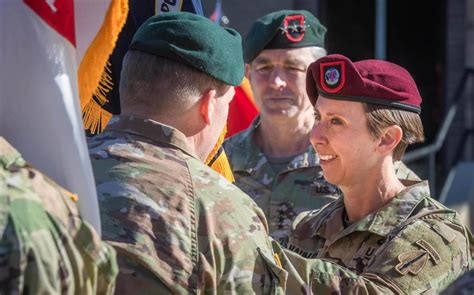 In A First Female Soldier Becomes Top Enlisted Leader At Army Special Operations Command