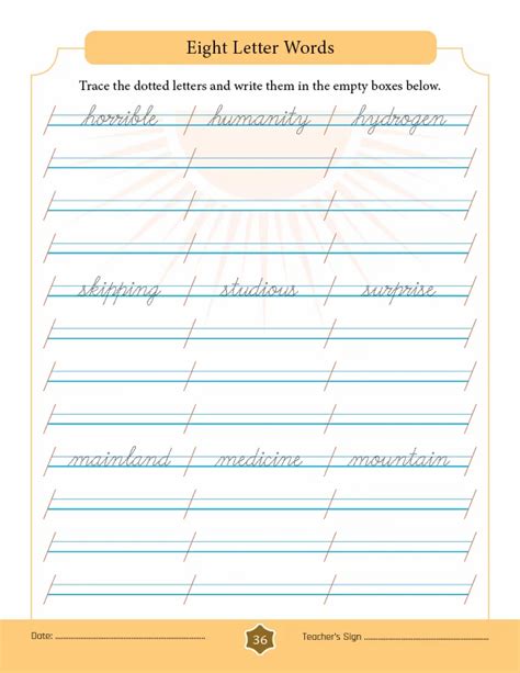 Surya S Cursive Handwriting Books For Classes At Piece Neredmet