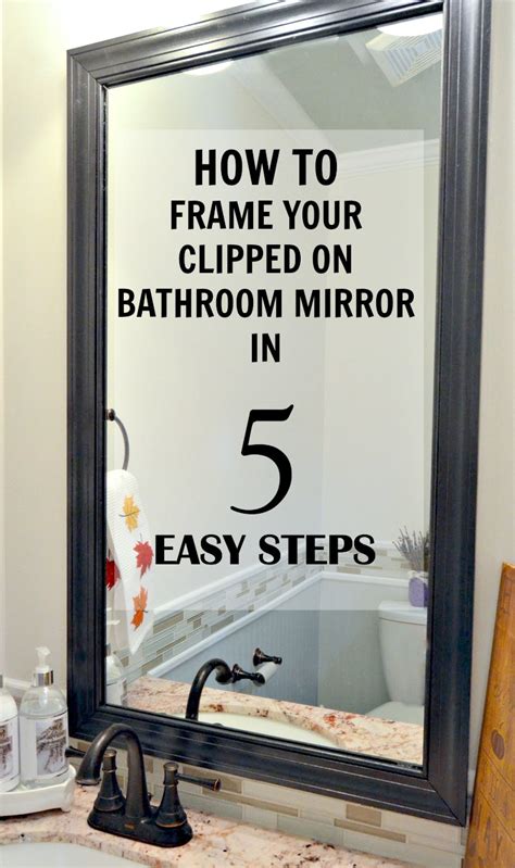 How To Frame A Mirror With Clips In Easy Steps