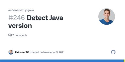 Detect Java Version · Issue 246 · Actionssetup Java · Github
