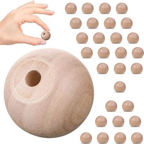 Wood Ball Knob Round Wood Knobs Cabinet Doors Wooden Ball Knobs Gnome