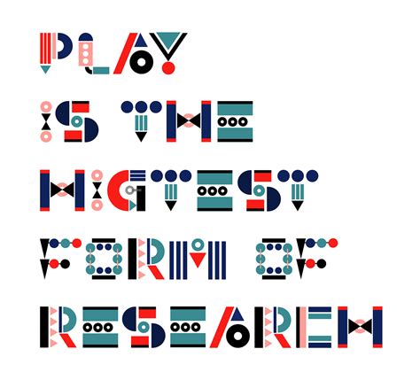 Geometric Typeface On Behance