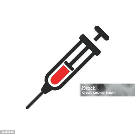 注射器注射圖示向量設計插圖向量圖形及更多健保和醫療圖片 健保和醫療 健身俱樂部 剪裁圖 Istock
