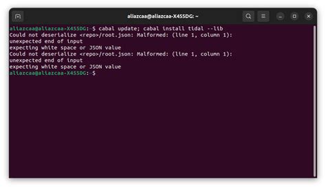 Couldnt Cabal Update Cabal Install Tidal Lib Installation Help