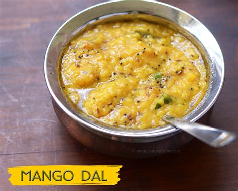 Mamidikaya Pappu Mango Dal Recipe Raks Kitchen