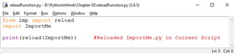 Importing And Reloading Module In Python