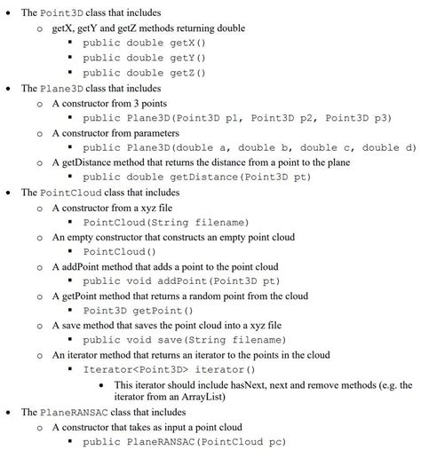 solved the point3d class that includes get x get y and