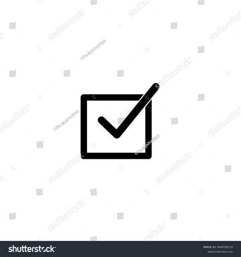 Check Mark Vector Icon Checkmark Right Stock Vector Royalty Free 2064728132 Shutterstock