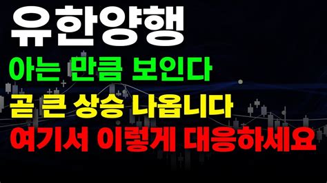 유한양행 주가전망 곧 큰 상승 나옵니다 여기서 이렇게만 대응하세요 Youtube