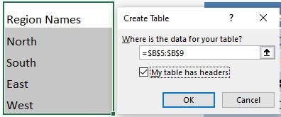 Dynamic Data List Using Excel Tables MyExcelOnline