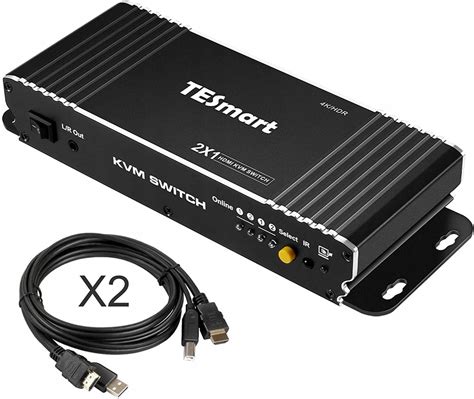 KVM SWITCH PRZEŁĄCZNIK TESmart HDMI KVM 4K 60Hz 9763731173 oficjalne archiwum Allegro