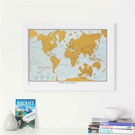 Personalised Scratch The World® Travel Edition Map By Maps International