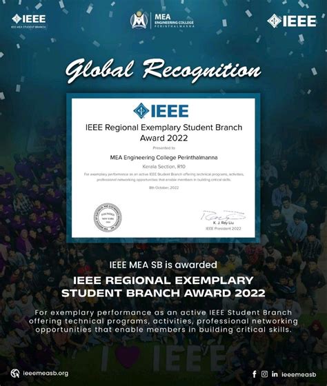 Mohammed Musharraf On Linkedin Ieee Ieeekeralasection Ieeemeasb