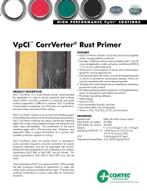 Corrverter Rust Primer Fill Online Printable Fillable Blank PdfFiller