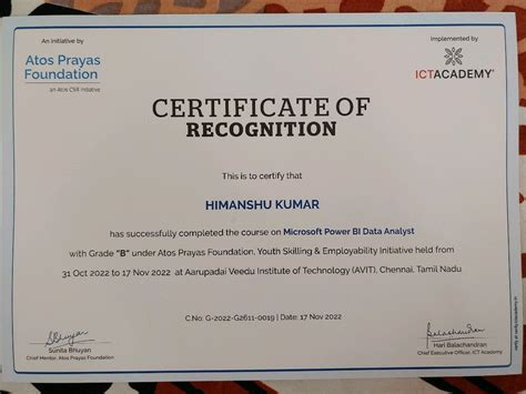 Himanshu Kumar On Linkedin Atosprayashfoundation Microsoft Data Powerbi Ictacademy Share