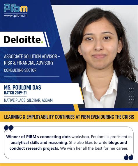 Poulomi Das On Linkedin Thank You Pibm For All Your Support And Guidance