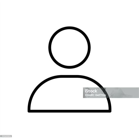 사용자 계정 아이콘 벡터 그림입니다 개인 사무실 간판은 검정색입니다 프로필 로그인 기호 앱 광고 로고 인터페이스 요소 배너 웹 개발 Ui Ux에 대한 간단한 평면 격리