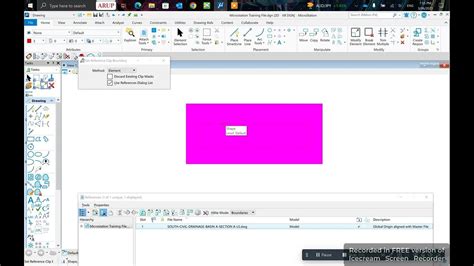 Microstation Connect Edition How To Clip Reference Youtube