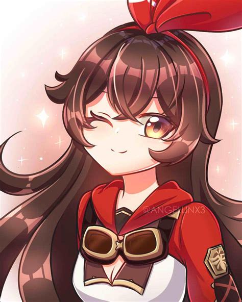 Genshin Impact Amber By Angellinx3 On Deviantart Digital Artwork