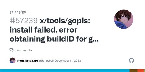 Xtoolsgopls Install Failed Error Obtaining Buildid For Go Tool Compile Signal Killed