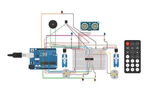 Circuit Design Sensor De Proximidad Tinkercad