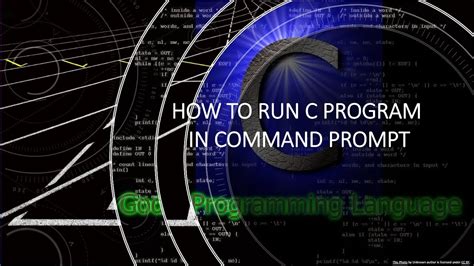 How To Run C Program In Command Prompt Cprogramming Compiler Cmd Youtube