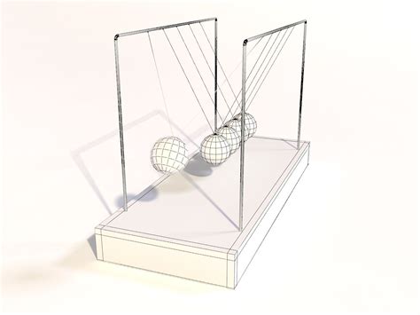 뉴턴 크래들 3d 모델 6 Max 3ds Fbx Obj Free3d