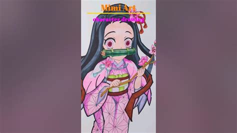 귀멸의 칼날 네즈코 캐릭터 마카로 그리기 마카그림 마카 마카채색 Youtube