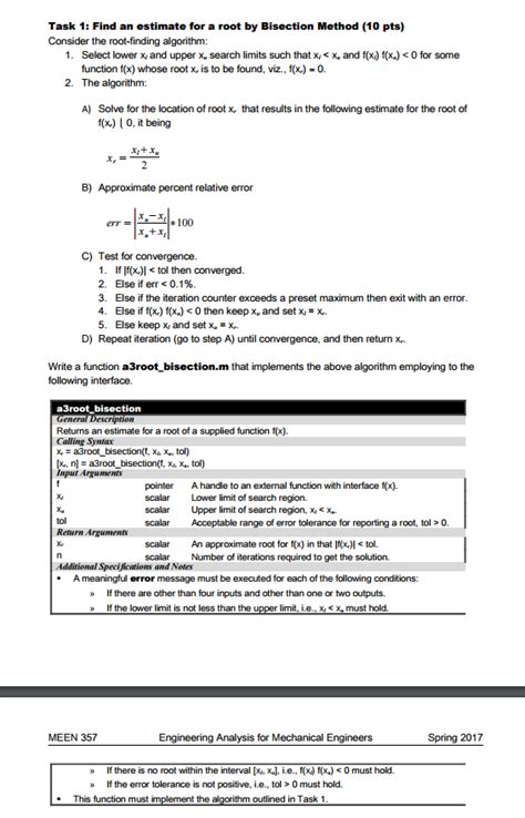 Solved Consider The Root Finding Algorithm Select Lower