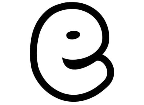 How To Draw A Lowercase E In Bubble Letters In Python