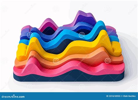 3d Printing Of Colorful Model Isolated Vector Style Stock Vector Illustration Of Print