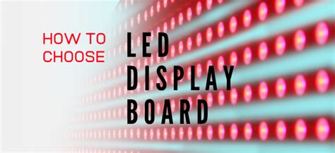 How To Choose LED Display Board Efftronics