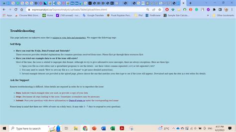 Data Upload Error Expressanalyst Omicsforum