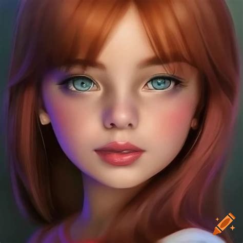 Realistic Portrait Of Mabel Pines From Gravity Falls On Craiyon