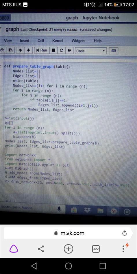 Python Почему в Jupyter не отображаются линии графа лишь точки Stack Overflow на русском