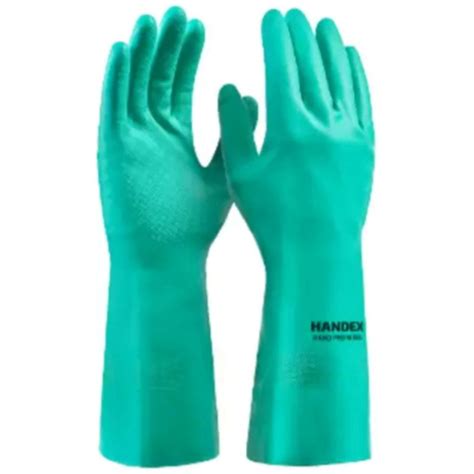 Luva Nitrilica Hand Pro Nitril Handex Verde Ca 43035