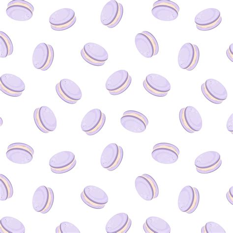 Premium Vector Cute Macarons Seamless Pattern