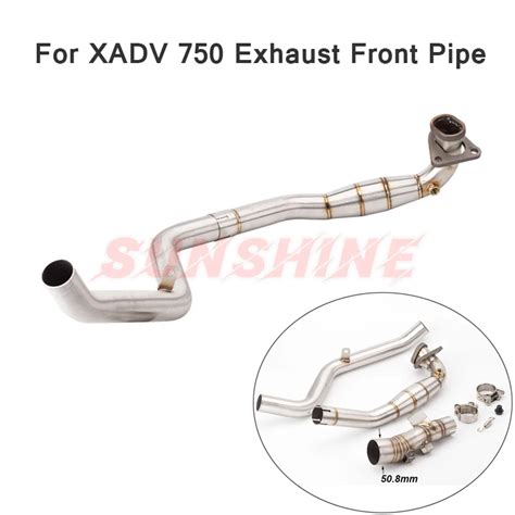 모터크로스 배기 프론트 파이프 오토바이 머플러 슬립온 개조 스테인레스 스틸 촉매 튜브 링크 혼다 Xadv 750 X Adv750배기 And 배기 시스템 Aliexpress