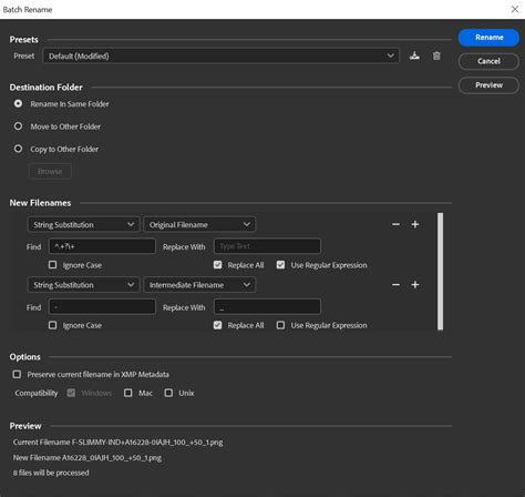 Solved How Do I Remove A Number Sequence Using Batch Rena Adobe Product Community 6217698