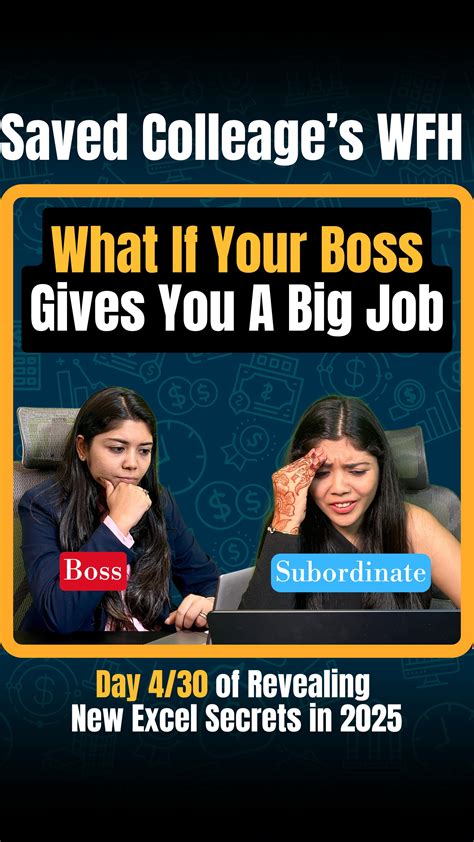 Ca Isha Jaiswal Finance And Excel Tips Impress Your Boss In 30 Seconds Heres A Quick And