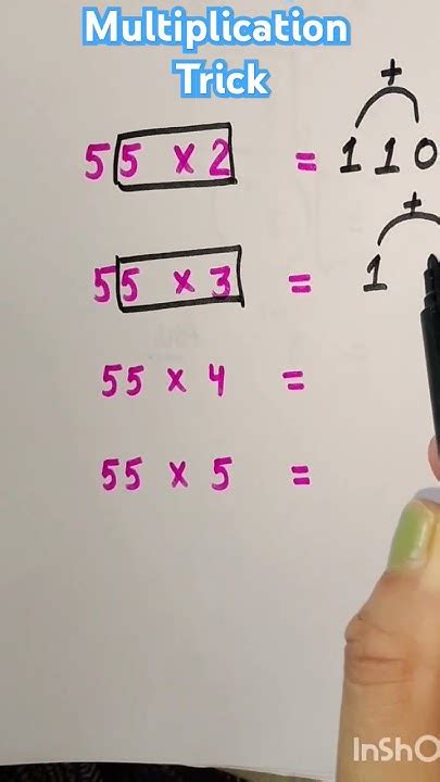 Amazing Multiplication Trick Maths Mathstricks Multiplication