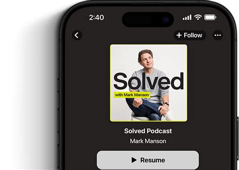 Solved Podcast With Mark Manson