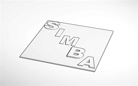 3d Design Simba Tinkercad
