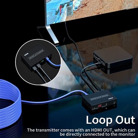 Hdmi Extender Over Cat5e6 1080p Over Ip Ethernet 150m Hdmi Kvm Extender Hdmi Out Usb