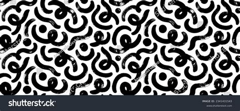 Wavy Abstract Curve Hand Drawn Over Royalty Free Licensable Stock Vectors Vector Art