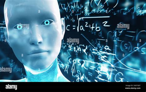 3d Illustration Of A Humanoid Robot Commonly Called Android Artificial